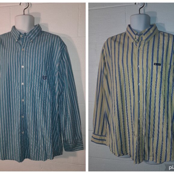 Chaps | Shirts | Chaps Easy Care Mens Colorful Striped Button Down ...